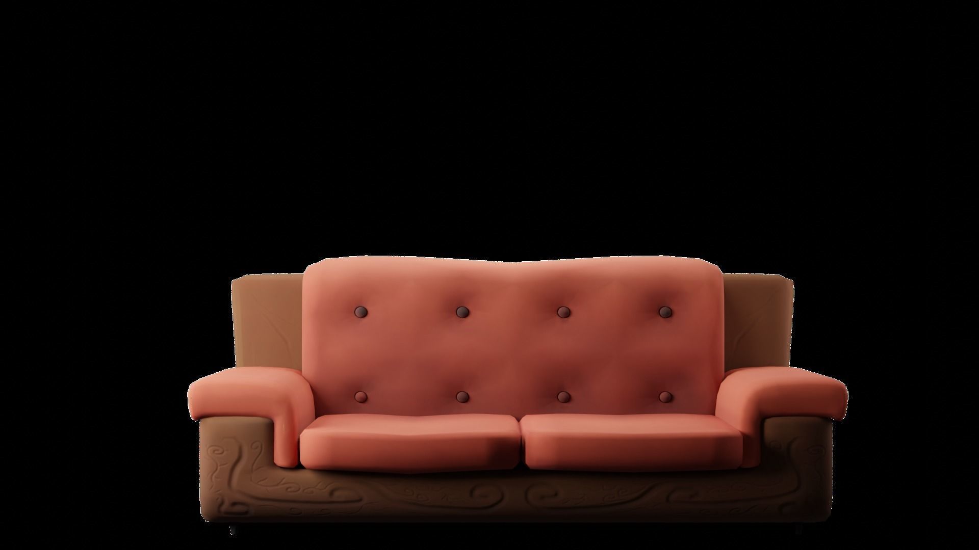 Stylized Sofa and Armchair 3D model | CGTrader