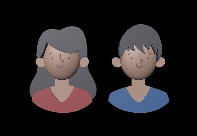 avatar motion design Flat 3D model | CGTrader