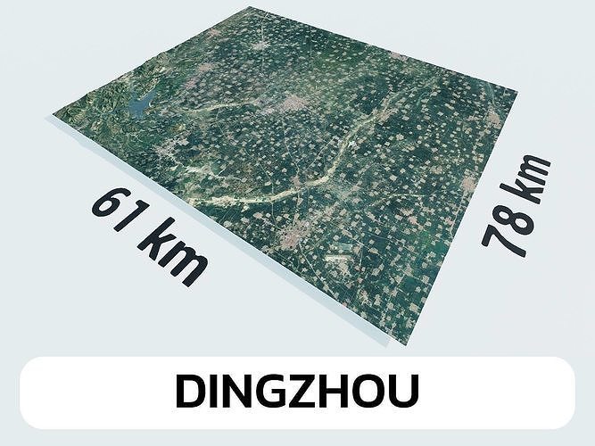 Dingzhou China City Landscape 3D Model 3D model | CGTrader
