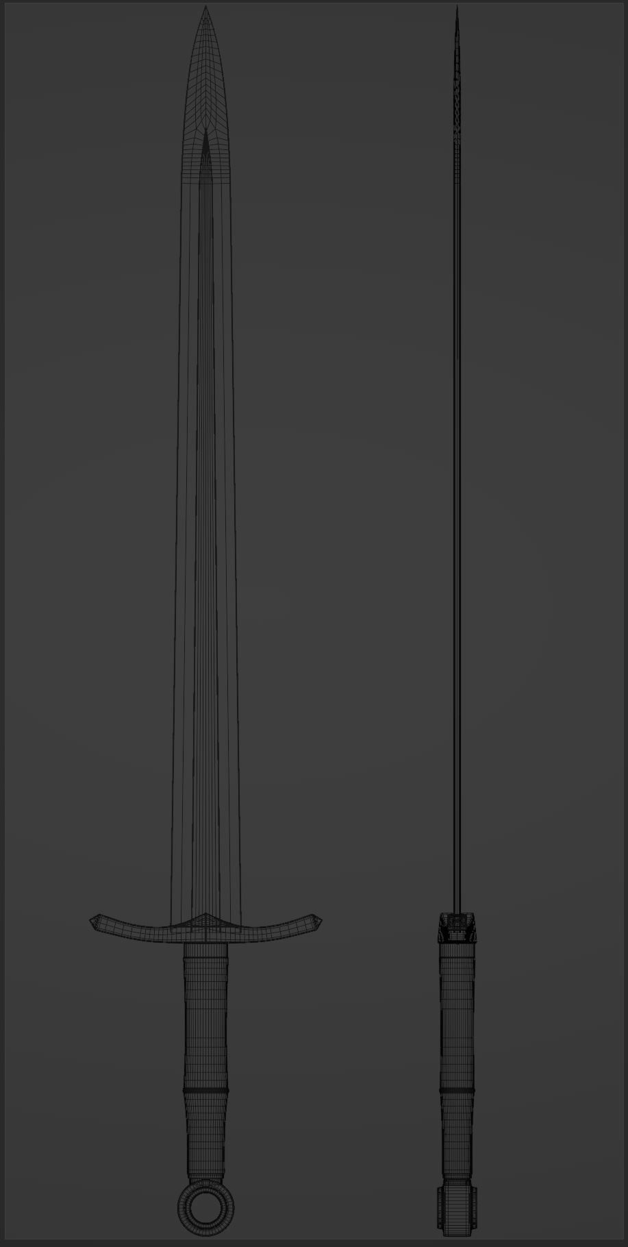 3D model medieval fighting sword VR / AR / low-poly | CGTrader