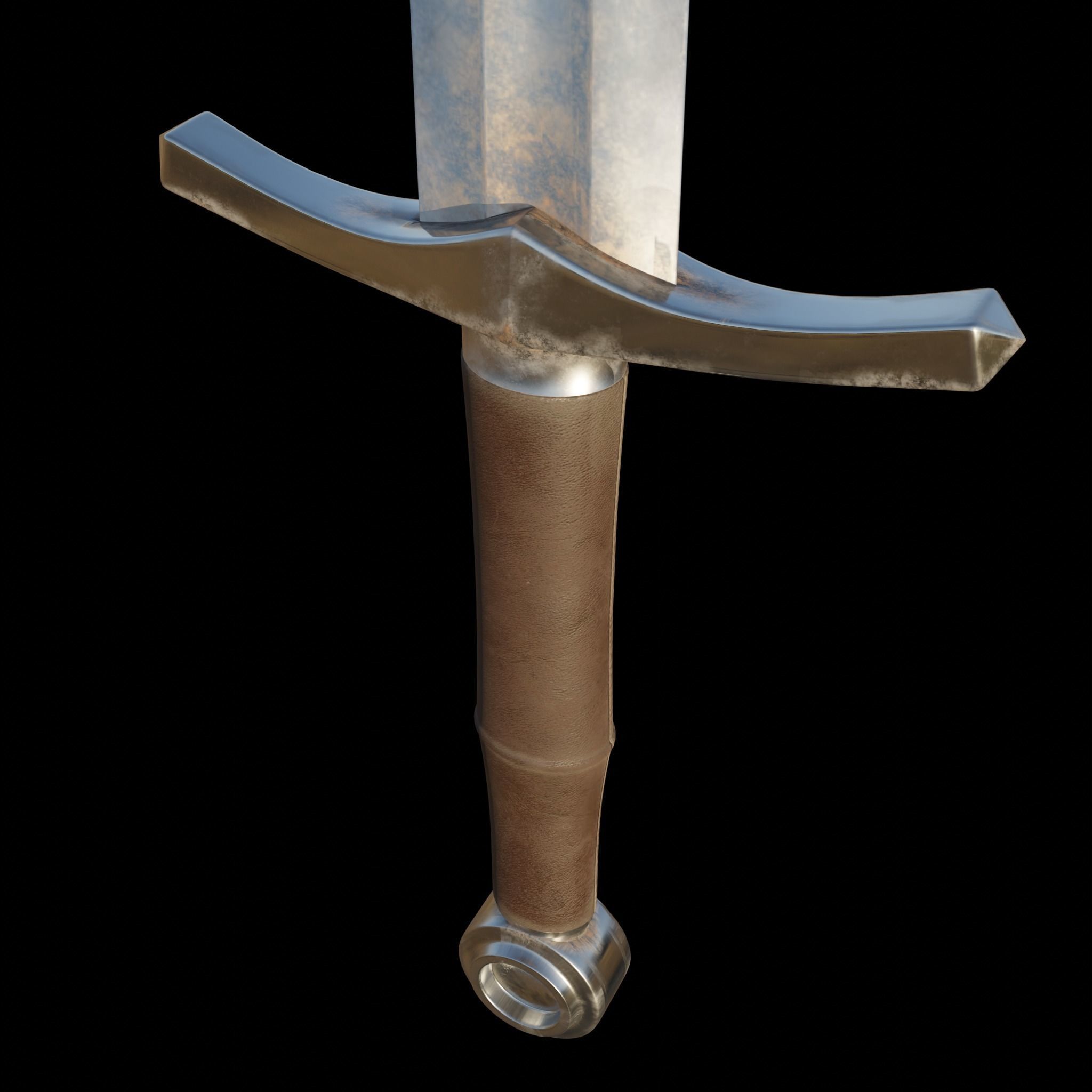 3D model medieval fighting sword VR / AR / low-poly | CGTrader
