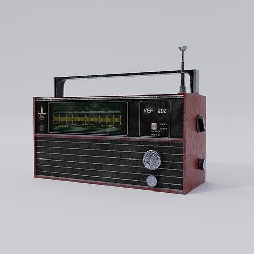 Radio from Soviet Union free VR / AR / low-poly 3D model | CGTrader