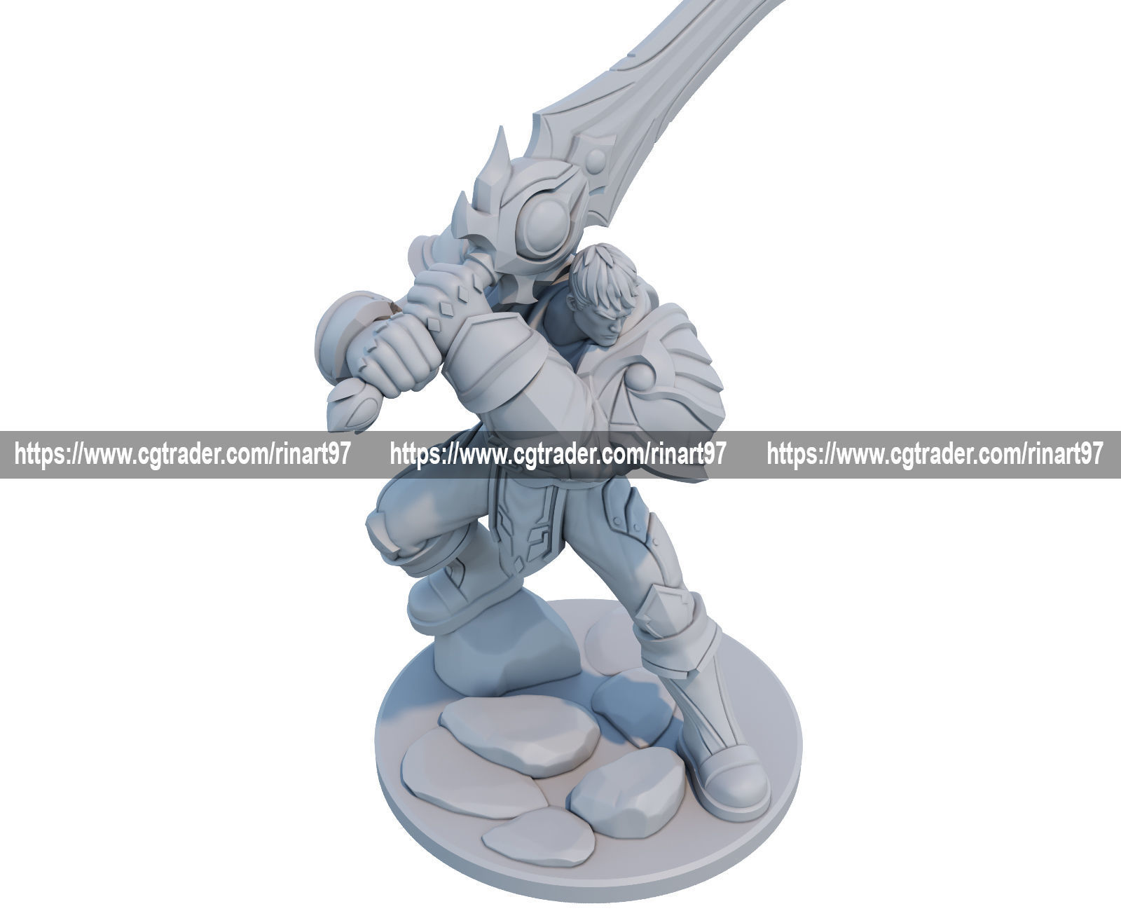 garen 3D print model from League of Legends 3D model 3D printable ...