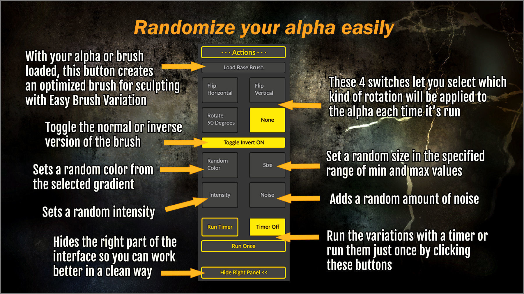 Easy Brush Variation ZBrush Plugin 3D model | CGTrader
