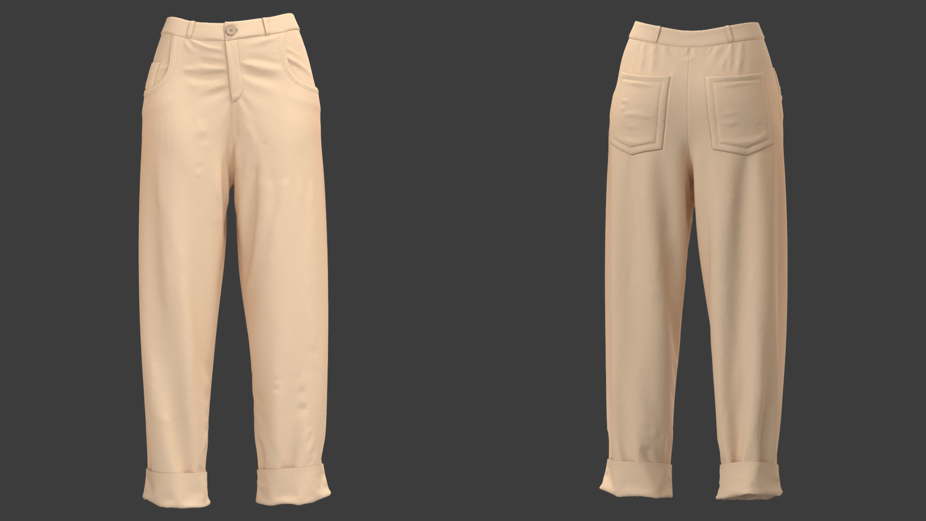 13 Women Basic Pants 3D model | CGTrader