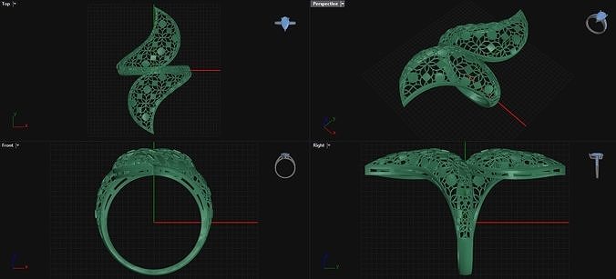 ring fusion 3D model 3D printable | CGTrader