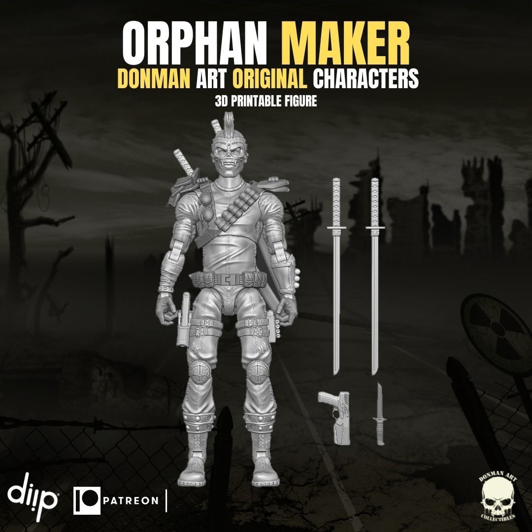 Orphan Maker - complete 3D printable Action Figure 3D model 3D ...
