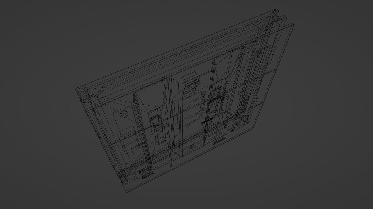 3D model Modular TV screen VR / AR / low-poly | CGTrader