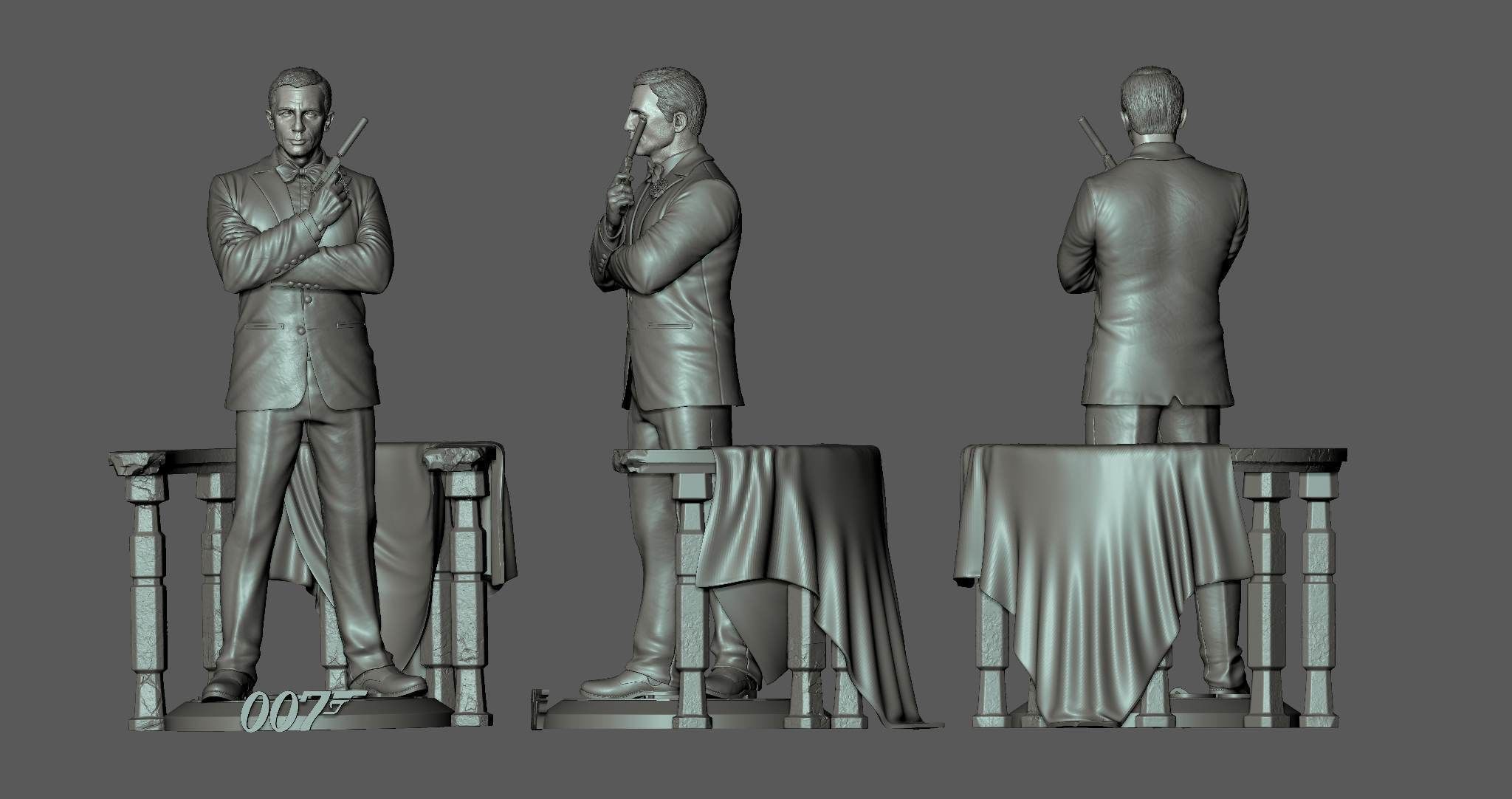 007 James Bond Daniel Craig 3D model 3D printable | CGTrader