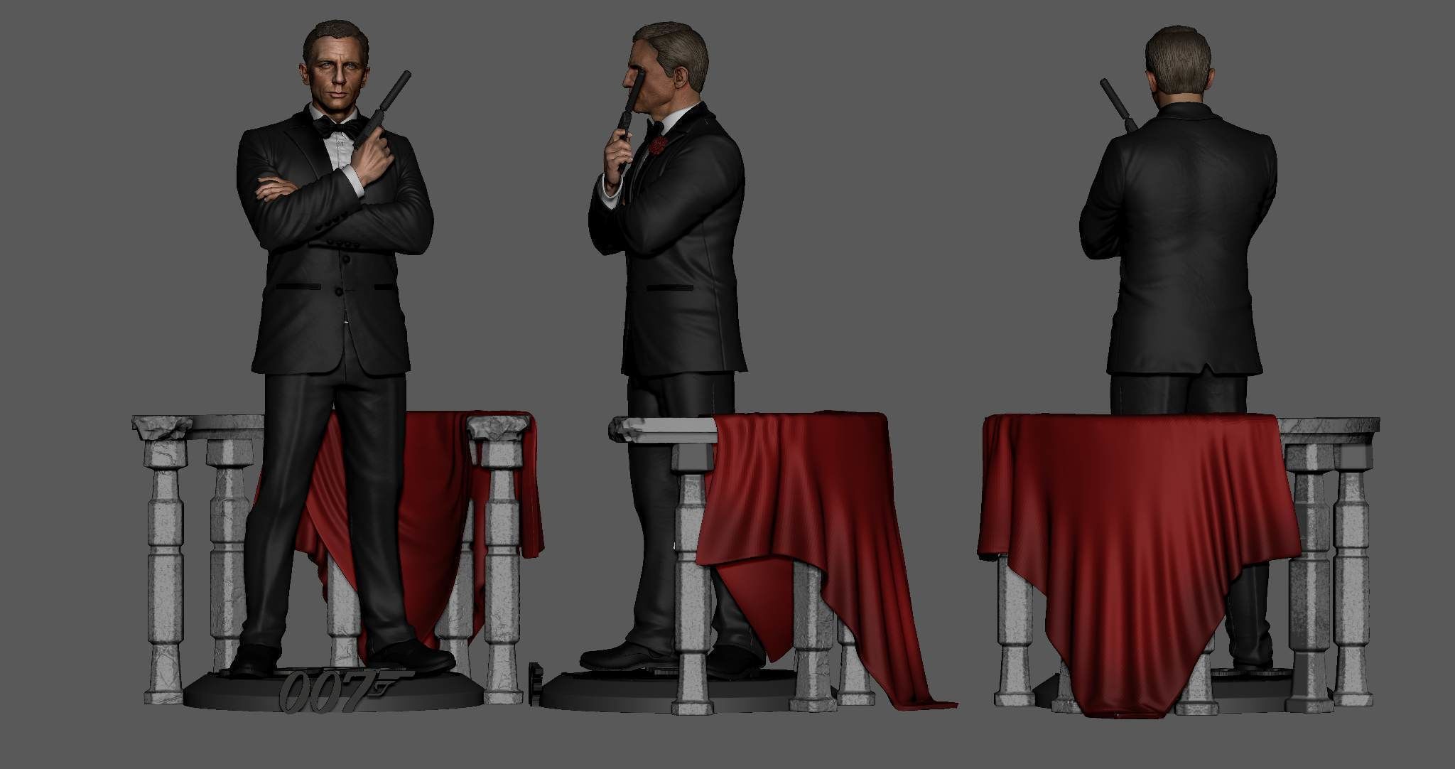 007 James Bond Daniel Craig 3D model 3D printable | CGTrader