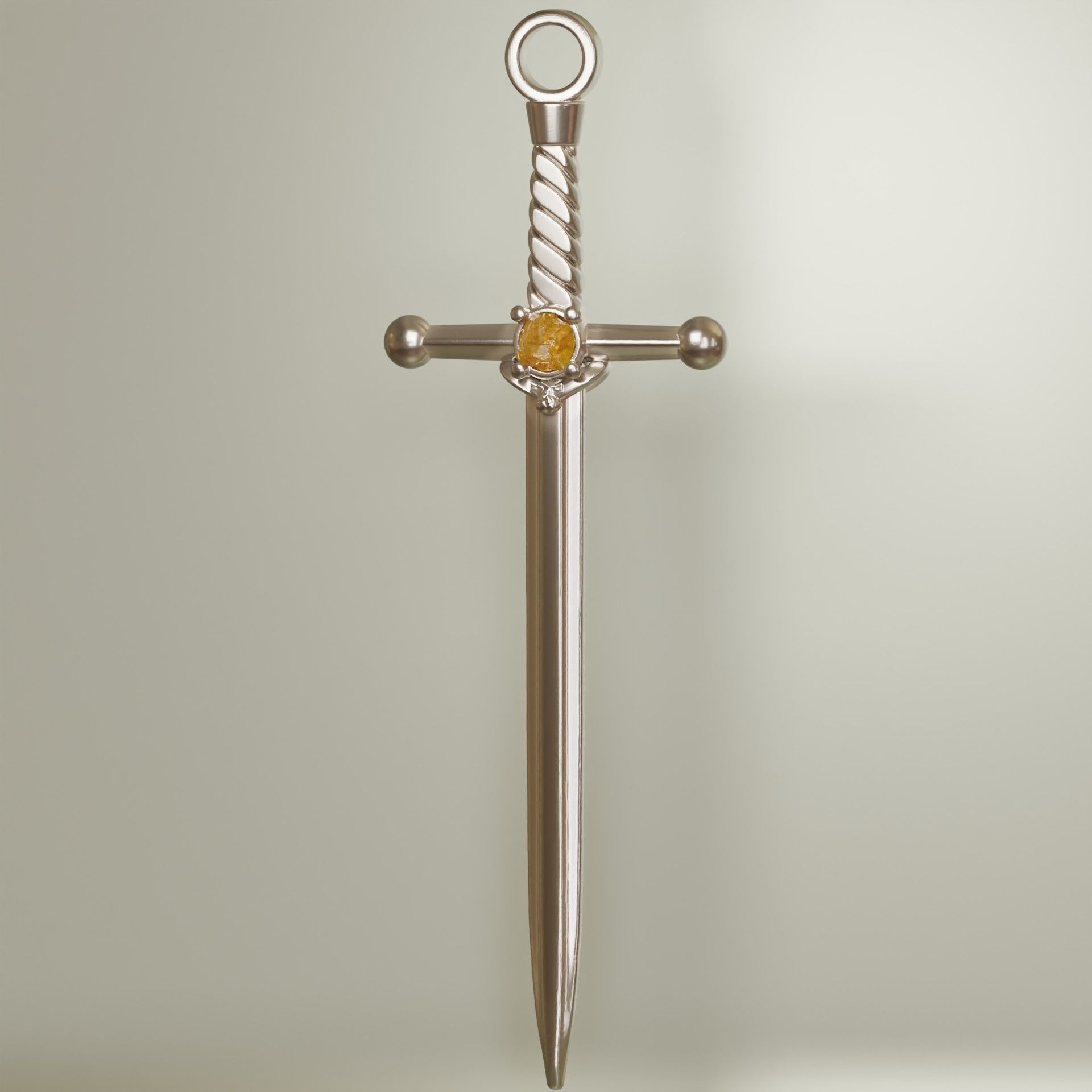 St Michael sword pendant 3D model 3D printable | CGTrader