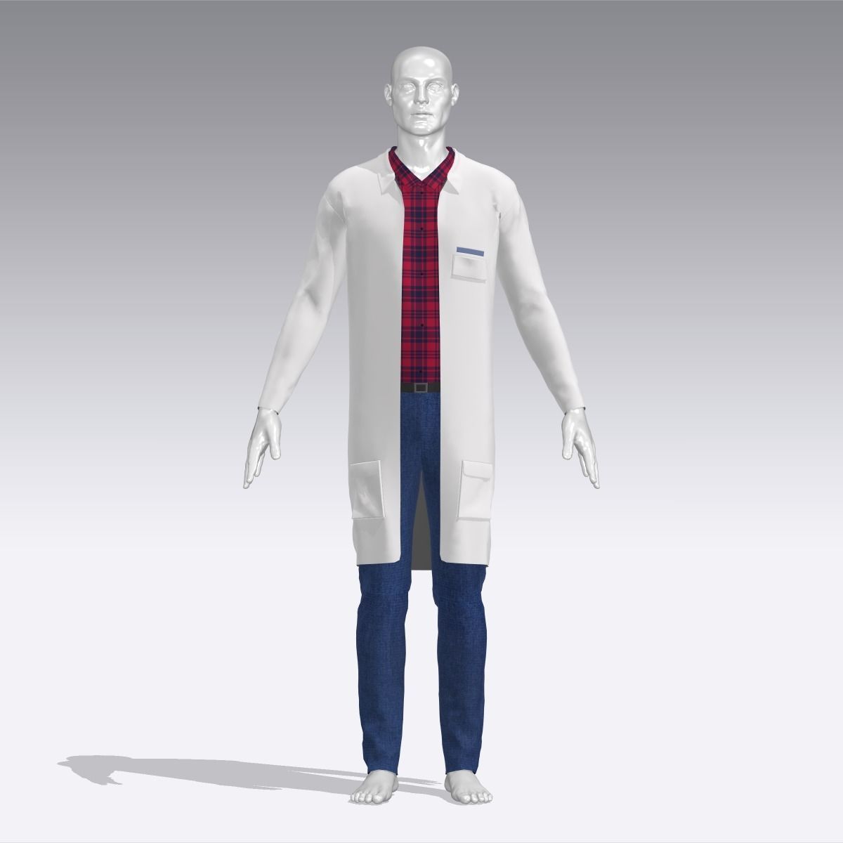 3D model Scientist Uniform VR / AR / low-poly | CGTrader