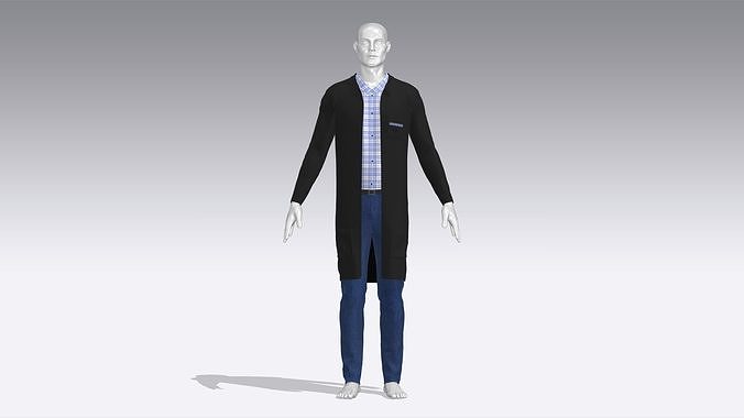 3D model Scientist Uniform VR / AR / low-poly | CGTrader