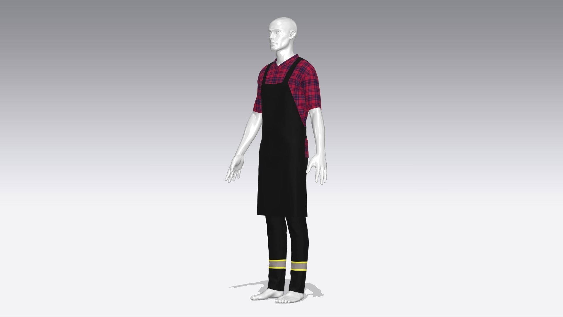 3D model Butcher Costume VR / AR / low-poly | CGTrader