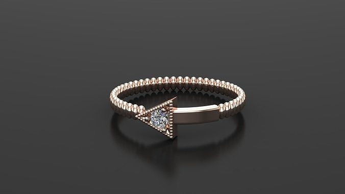 Solitaire Ring Version 1 SR40 3D model | CGTrader