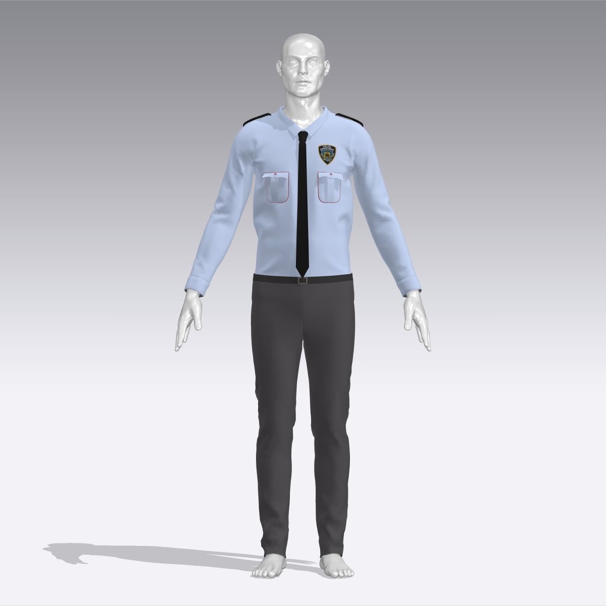 3D model Police Officer Uniform VR / AR / low-poly | CGTrader