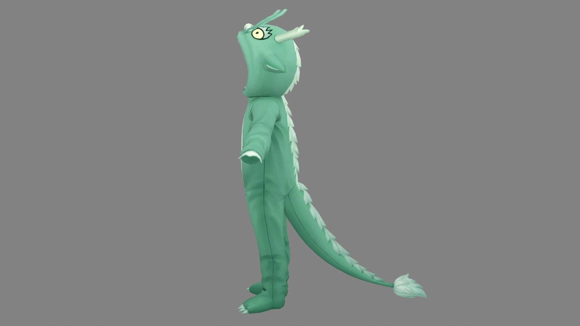 3D model Cartoon loong costume - Chinese dragon VR / AR / low-poly ...