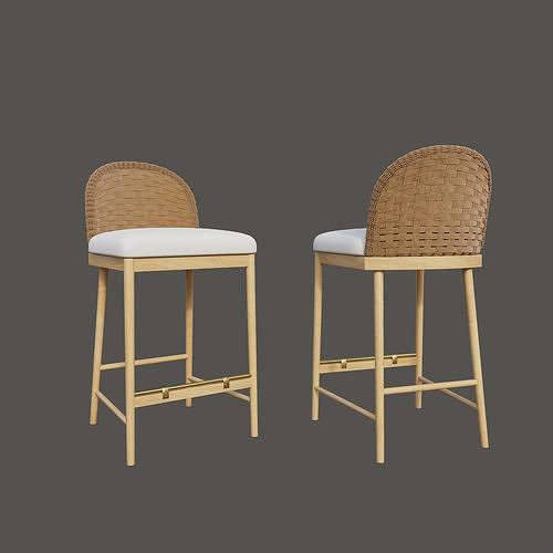 Molly Bar Chair 3D model | CGTrader