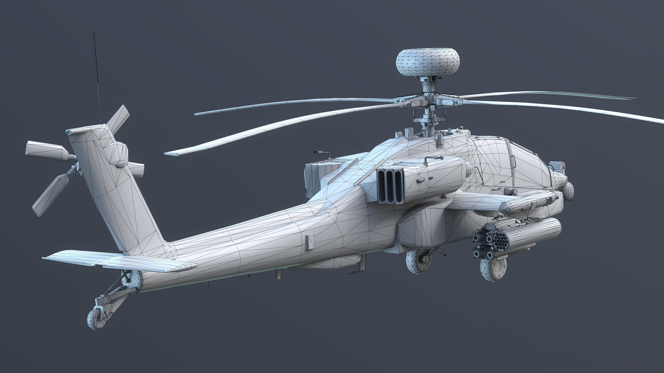 3D model AH-64 Apache VR / AR / low-poly | CGTrader