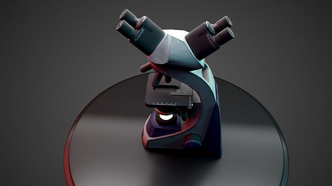 3D model Microscope VR / AR / low-poly | CGTrader