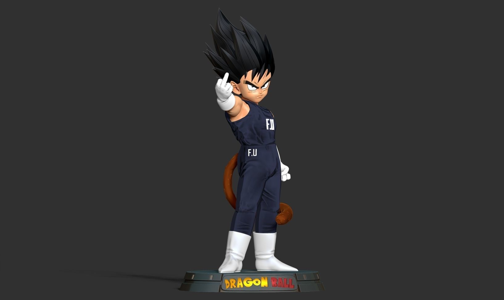 Little Prince Vegeta 3D model 3D printable | CGTrader