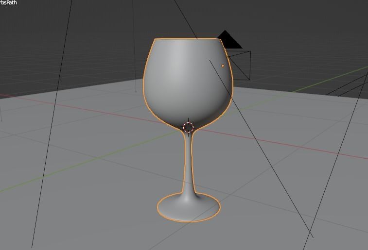 Glass model Low poly wine Glass Blender 3D model | CGTrader