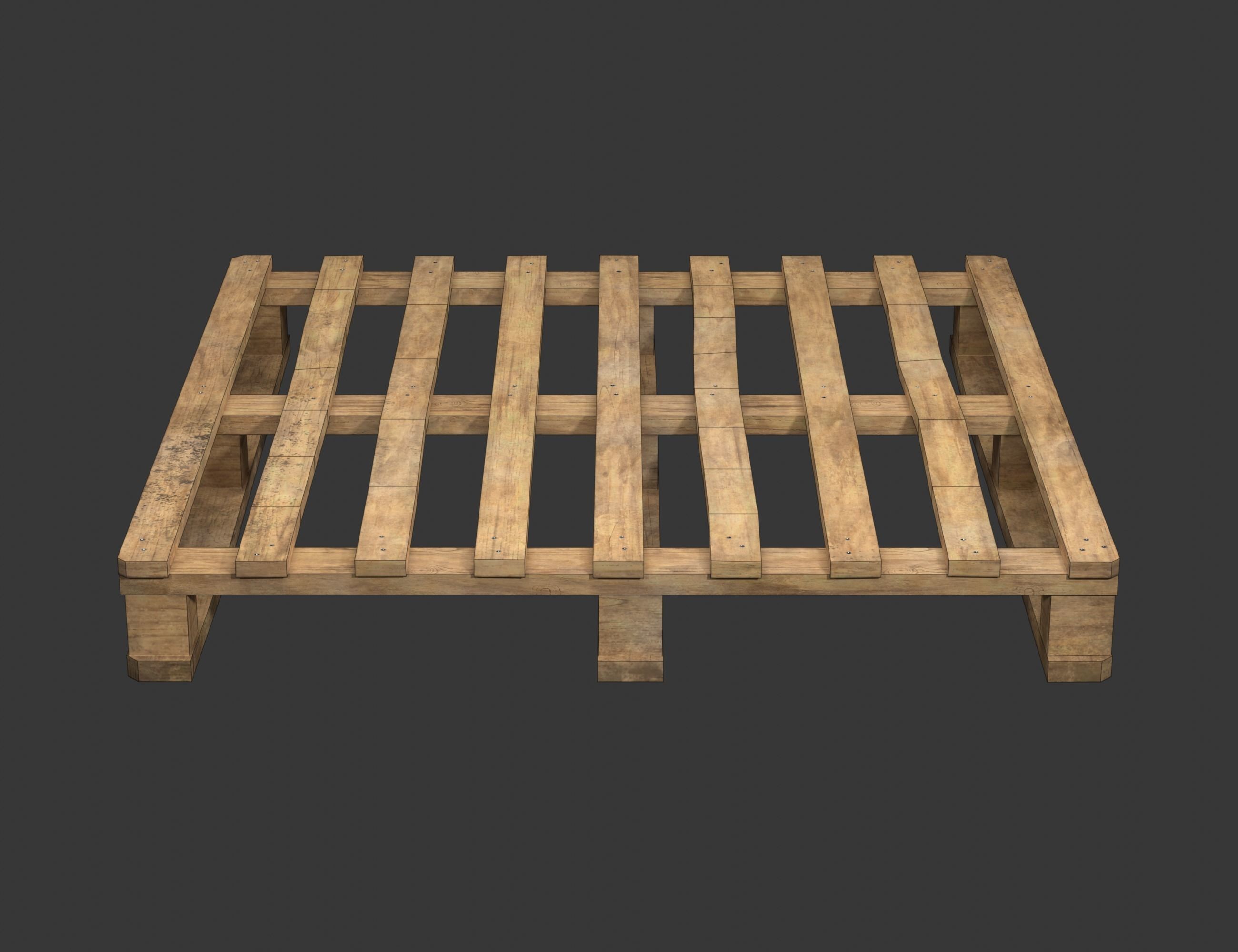 3D model Wooden pallet VR / AR / low-poly | CGTrader