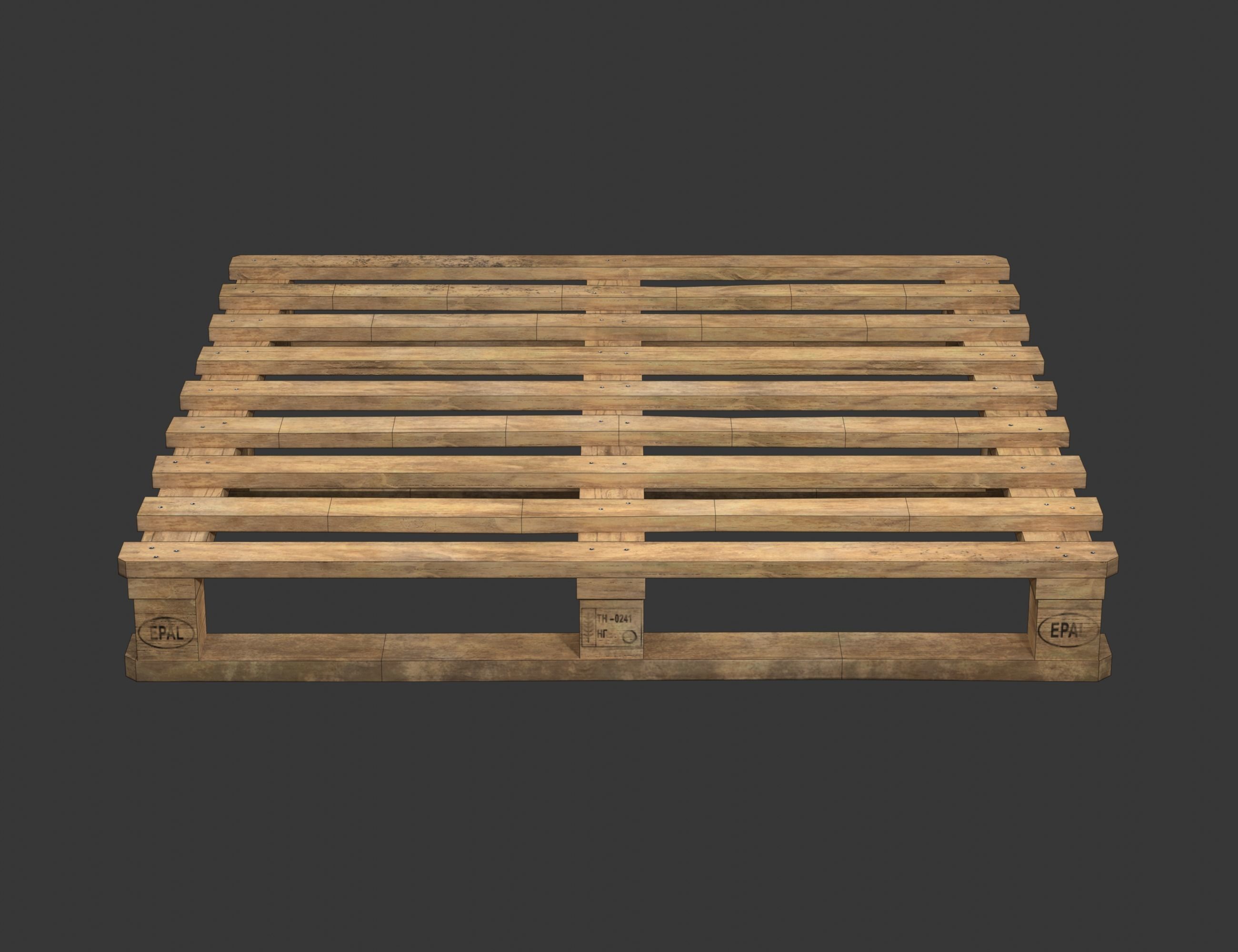 3D model Wooden pallet VR / AR / low-poly | CGTrader
