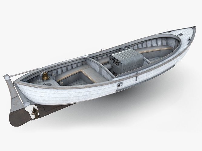 3D model 26ft Motor Whaleboat VR / AR / low-poly | CGTrader