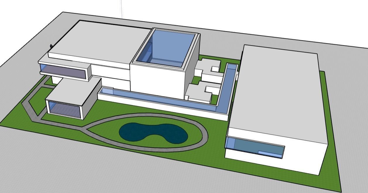 Modern Sports Complex 3D model 3D printable | CGTrader