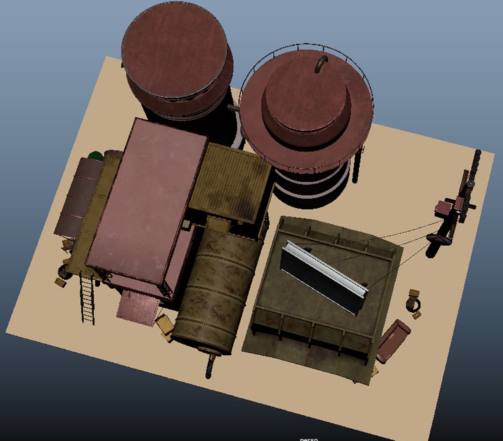High-Rise Industry - The Towering Building of Production 3D model ...