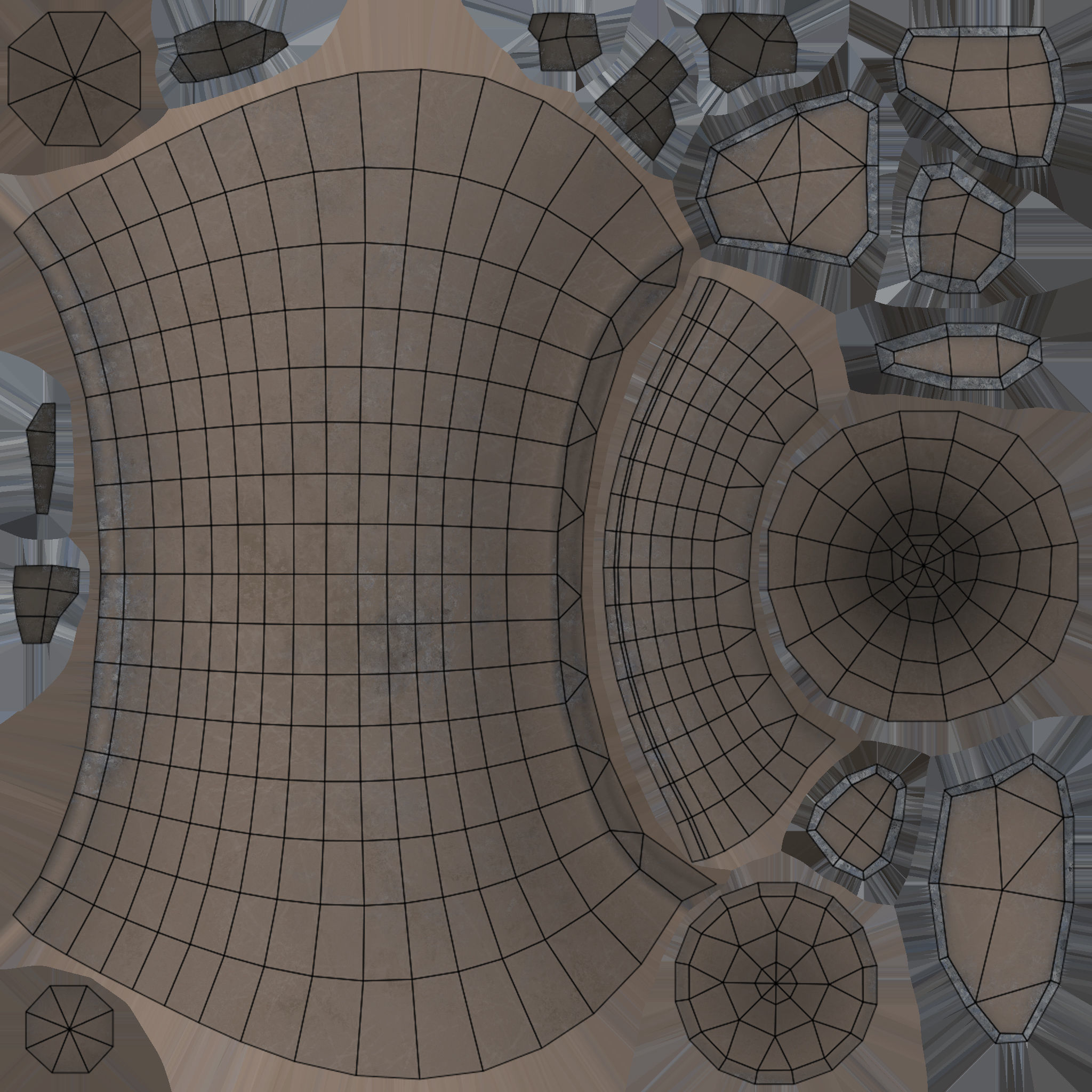 Medieval Clay Pots Low-Poly FREE free VR / AR / low-poly 3D model ...