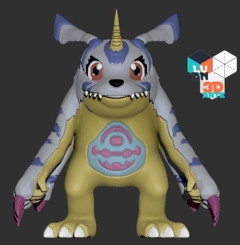 Digimon Gabumon 3D 3D model 3D printable | CGTrader