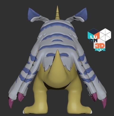 Digimon Gabumon 3D 3D model 3D printable | CGTrader