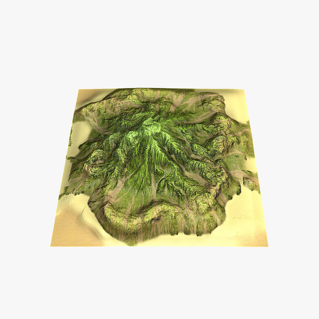 3D model Tropical Island Terrain 7 VR / AR / low-poly | CGTrader