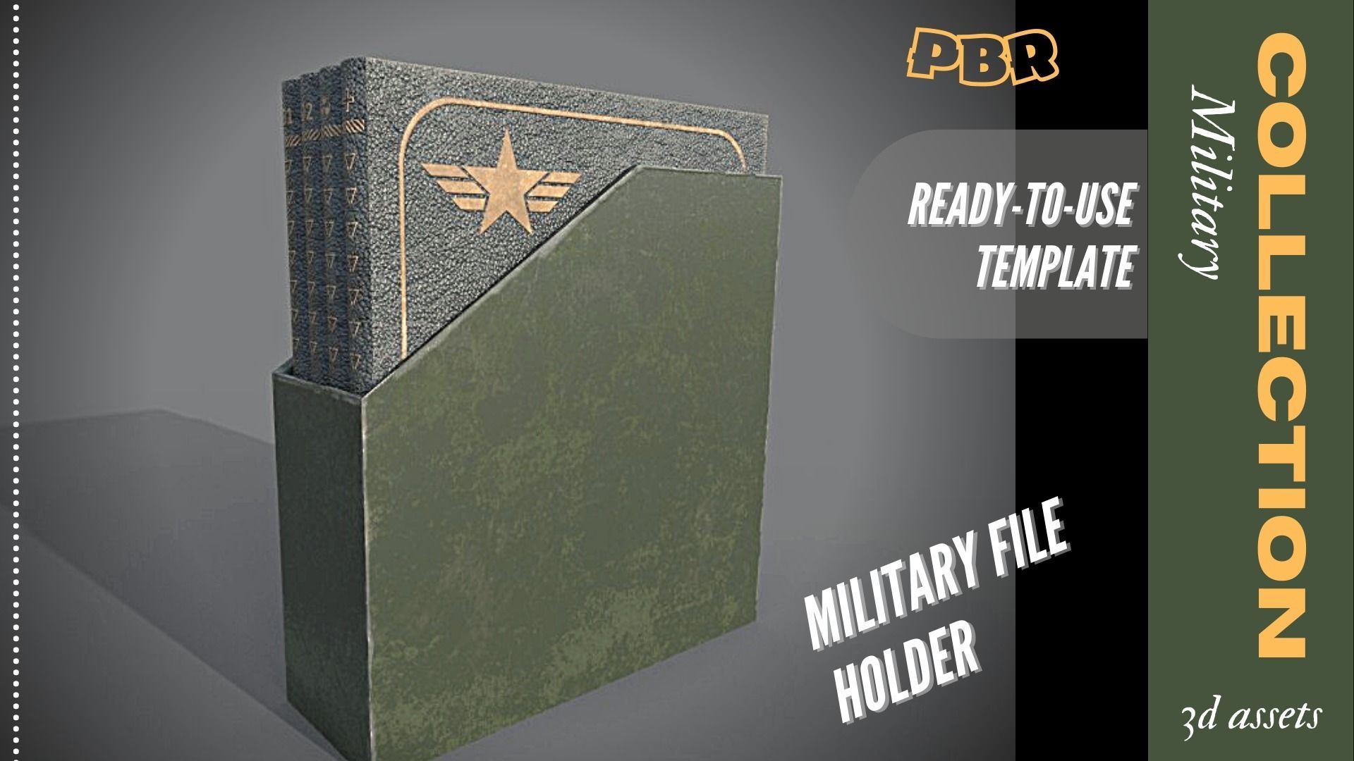 3D model Military file Holder 3D Low-poly VR / AR / low-poly | CGTrader