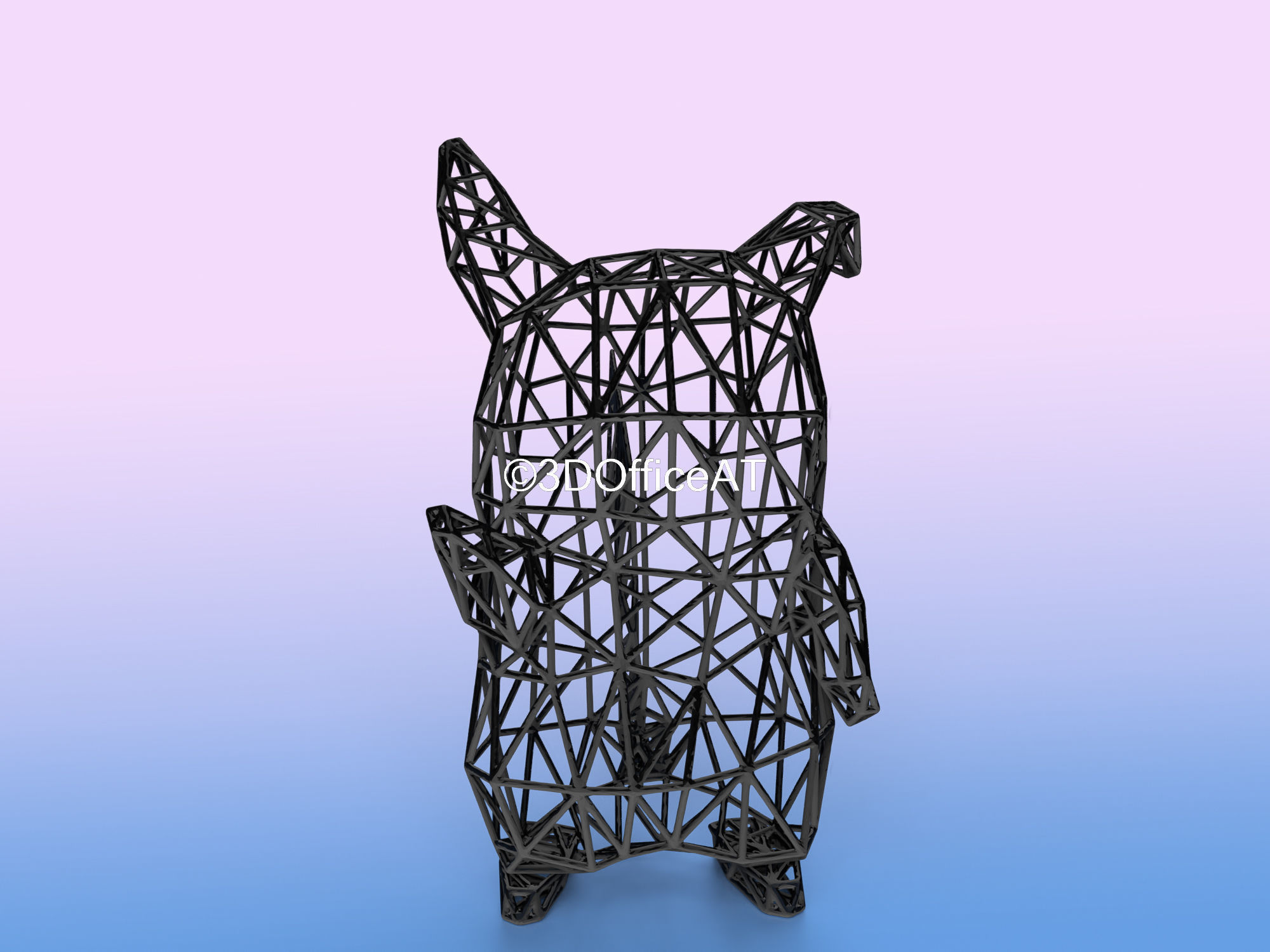 025 Pikachu Pokemon Wiremon Figure 3D model 3D printable | CGTrader