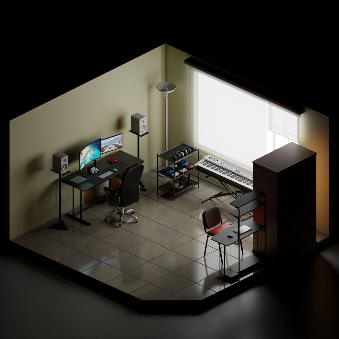 YAMAHA HS5 Studio Monitors 3D model | CGTrader