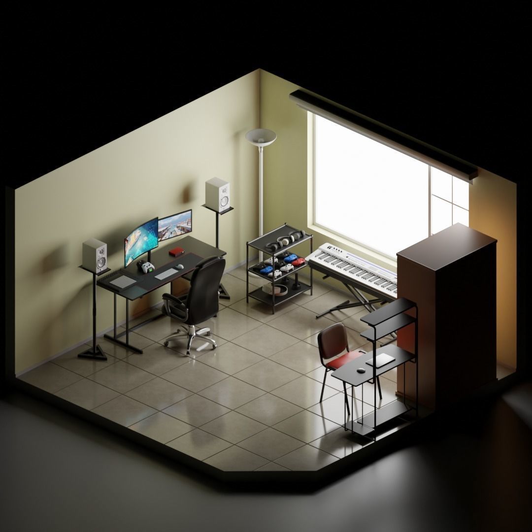 YAMAHA HS5 Studio Monitors 3D model | CGTrader