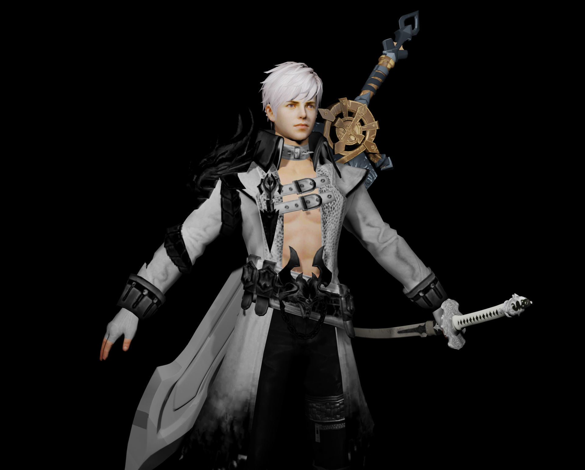 Danial character from final fantasy xiv 3D model animated rigged | CGTrader