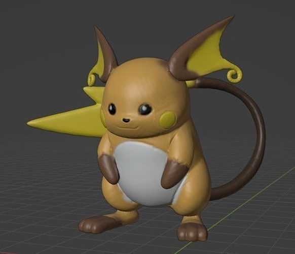 Raichu 3D model 3D printable | CGTrader