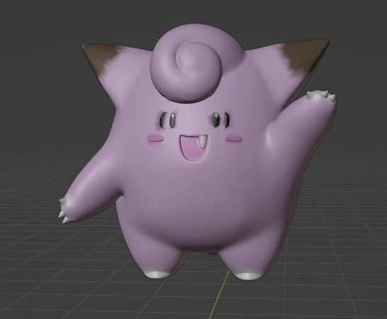 Clefairy free 3D model 3D printable | CGTrader