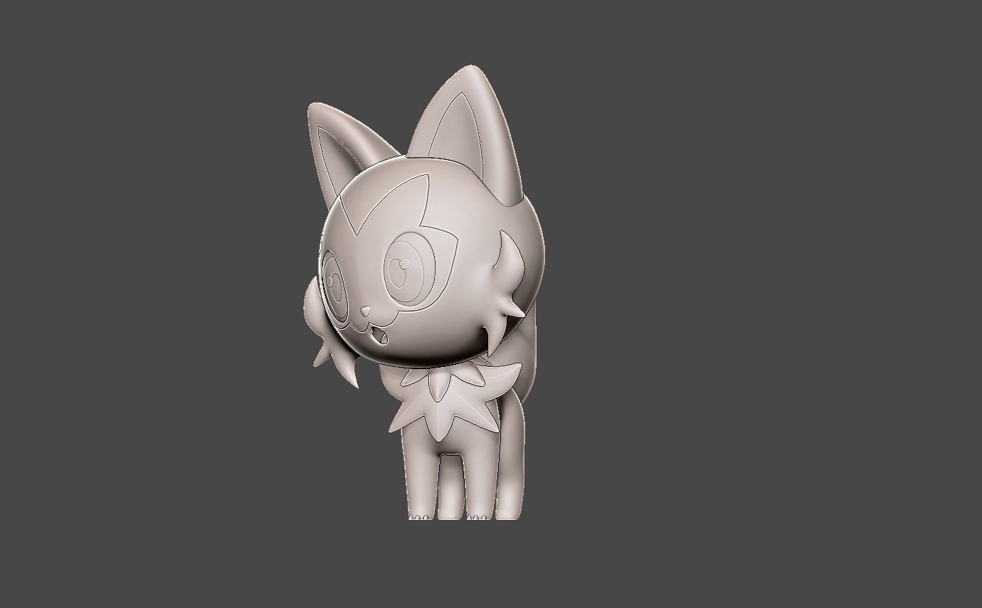 Pokemon sprigatito 3D model 3D printable | CGTrader