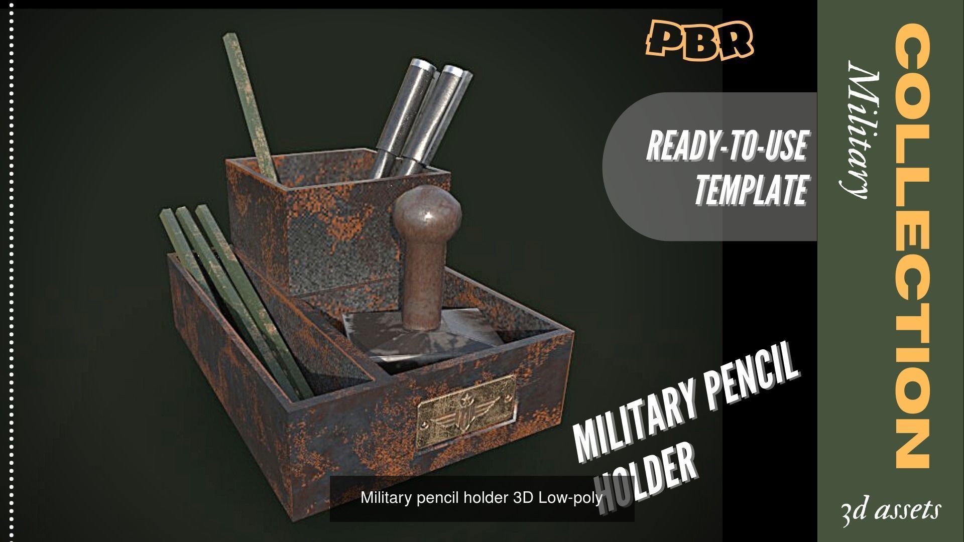 Military table collection 3D Low-poly VR / AR / low-poly | CGTrader