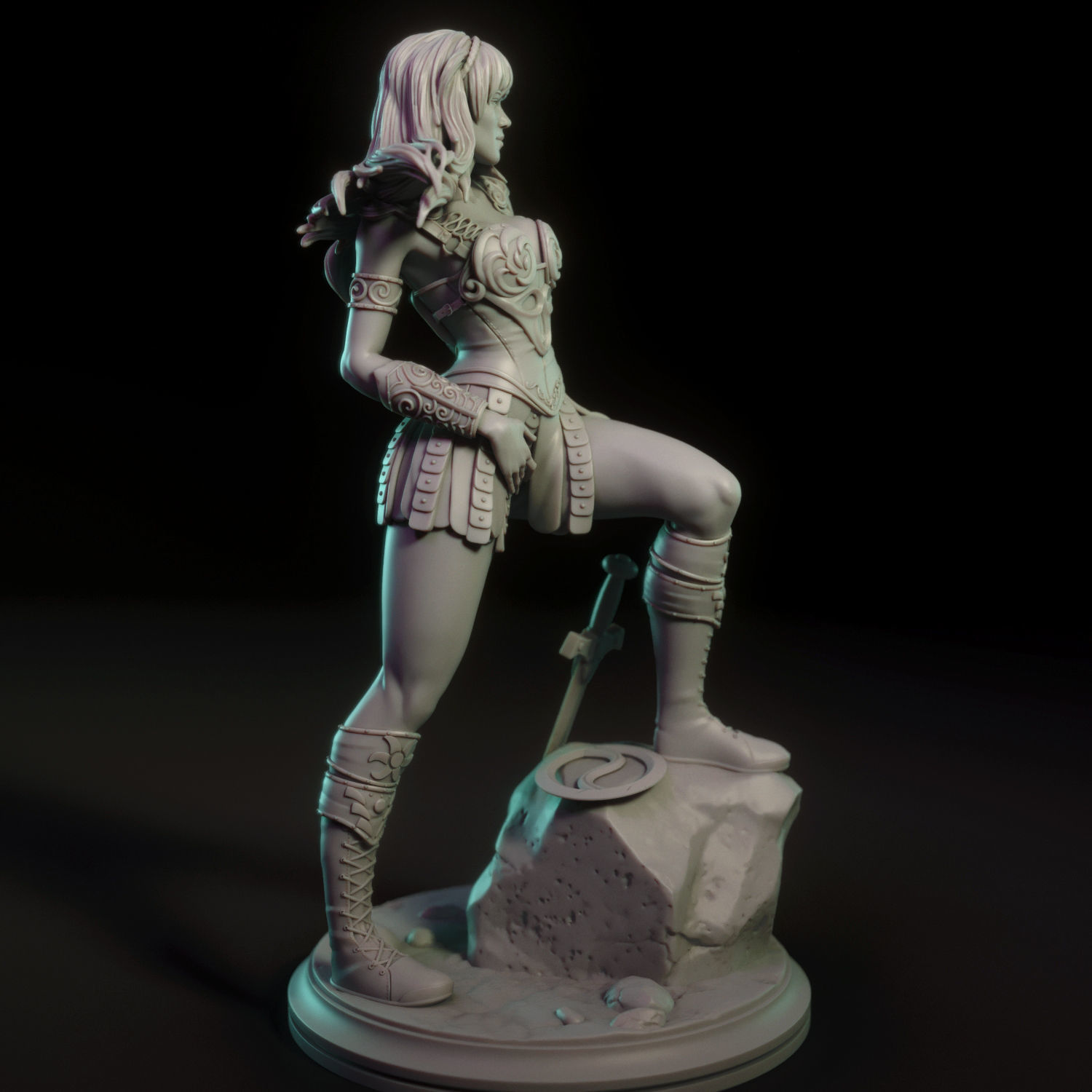 Xena The Warrior Princess 3d Model 3d Printable Cgtrader