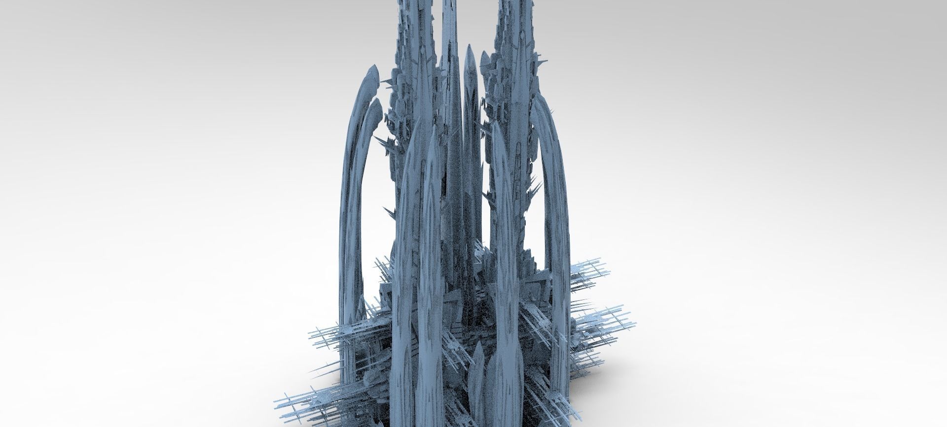 Sci Fi Wraith Claw City interceptor Tower 3D model | CGTrader