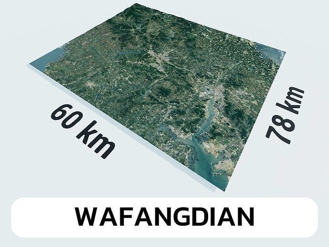 Wafangdian China City Landscape 3D Model 3D model | CGTrader