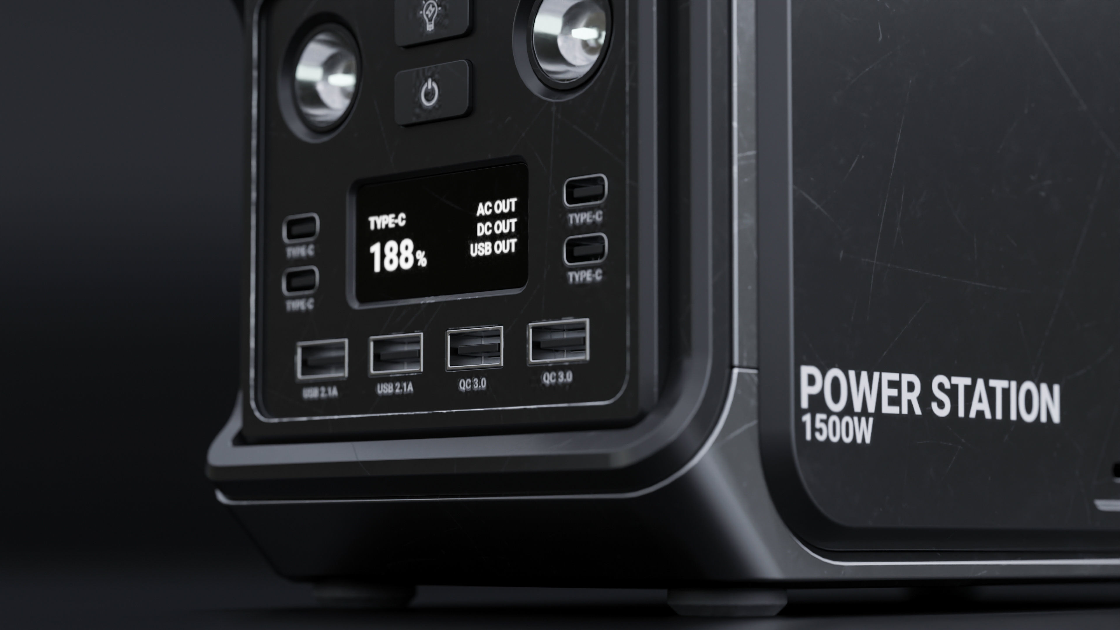 3D model Portable power station concept VR / AR / low-poly | CGTrader