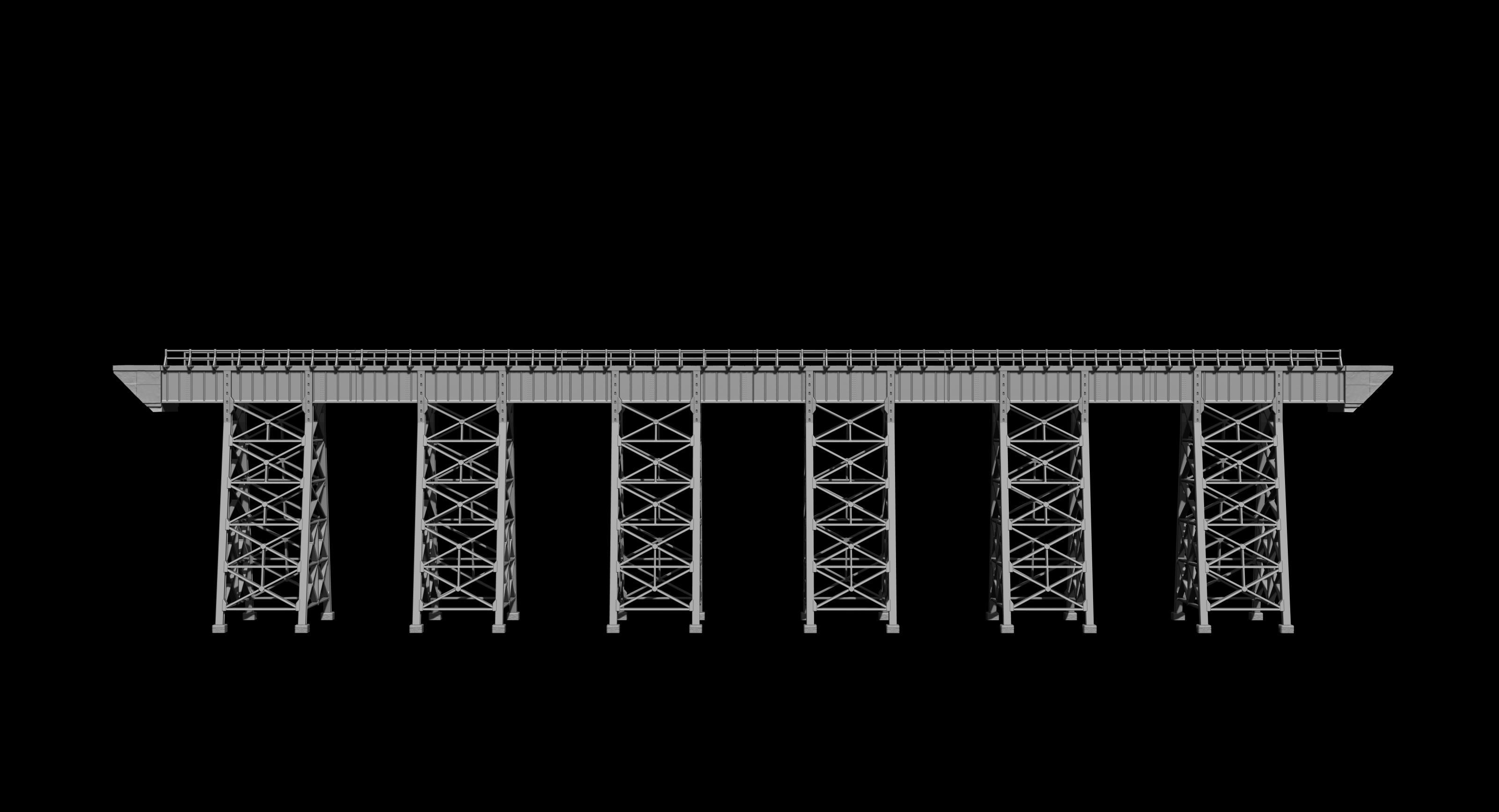 Bridge H0 scale trains Polvorilla viaduct File for 3D Printer 3D model ...