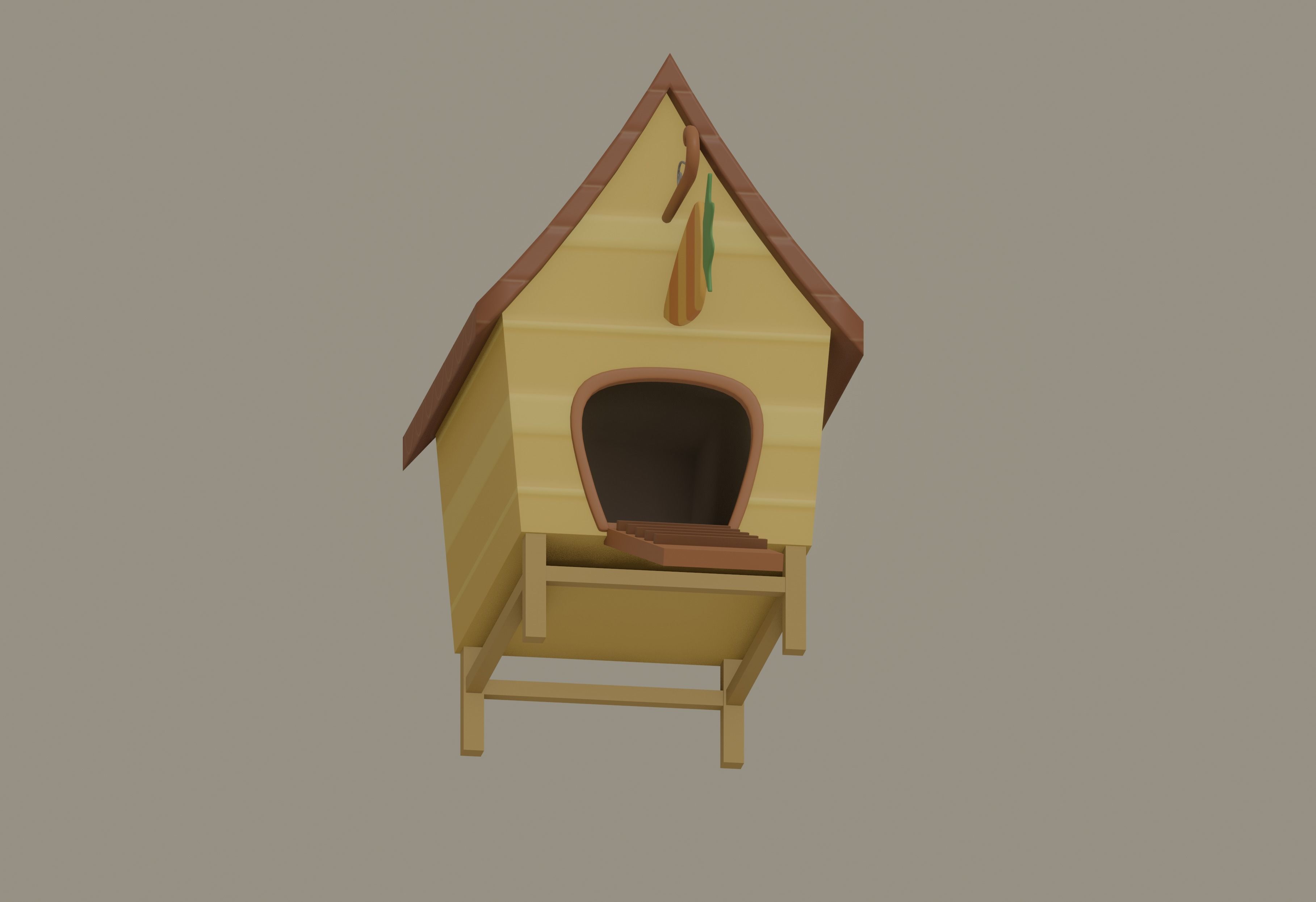 3D model Bunny House VR / AR / low-poly | CGTrader